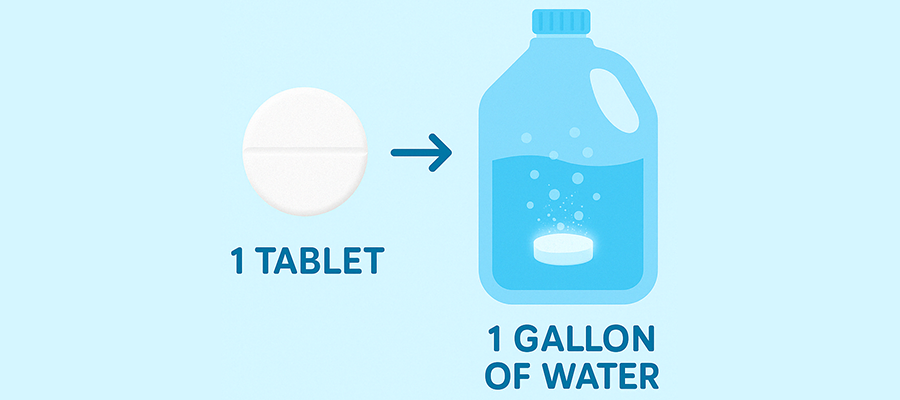 How To: OxiTab Dilution Ratio Chart